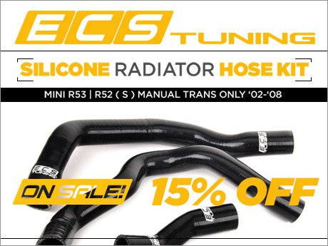 ECS News - MINI R52/R53 Silicone Radiator Hose Kit