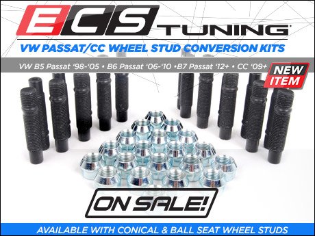 ECS News - VW Passat/CC Wheel Stud Conversion Kits