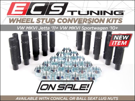 ECS News - VW MKVI Jetta & Sportwagen Wheel Stud Conversion Kits