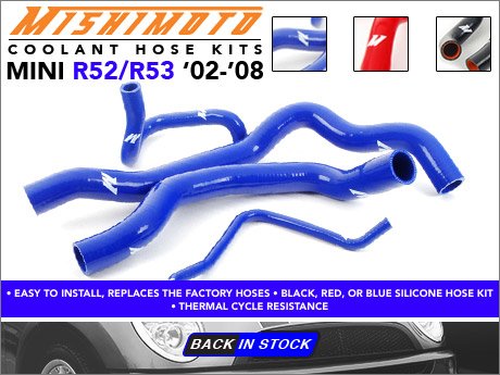 ECS News - MINI R52/R53 Mishimoto Radiator Hose Kits