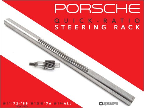 ECS News - Porsche 911/912E/914 Quick-Ratio Steering Rack Kit
