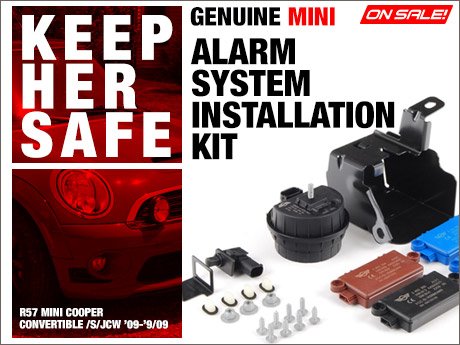 ECS News - MINI R57 Cooper Convertible Genuine MINI Alarm System