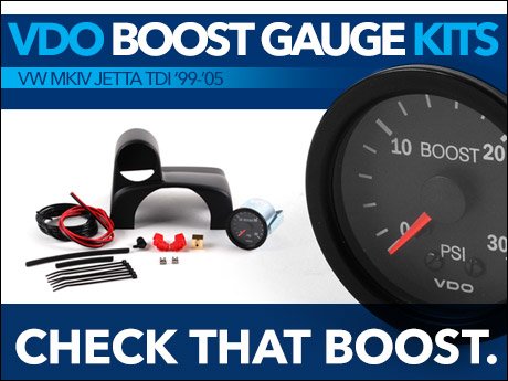 ECS News - VW MKIV Jetta TDI Boost Gauge Kits