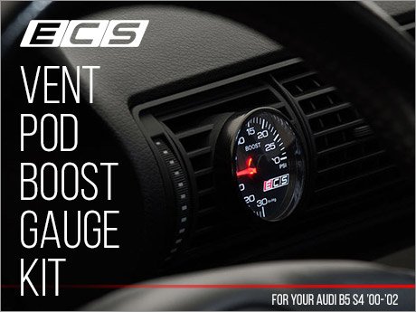 ECS News - Audi B5 S4 ECS Vent Pod Boost Gauge Kit