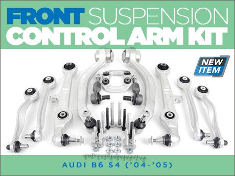 ECS News - Audi B6 S4 Vaico Complete Front Control Arm Kit