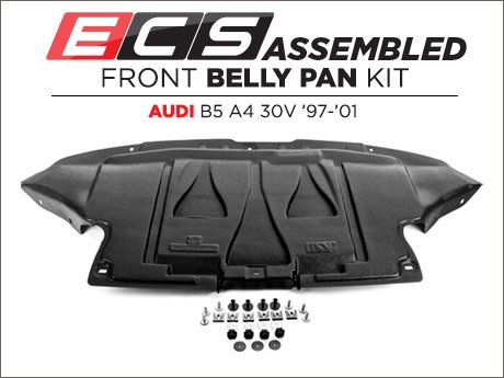 ECS News - Audi B5 A4 ECS Assembled Front Belly Pan Kit