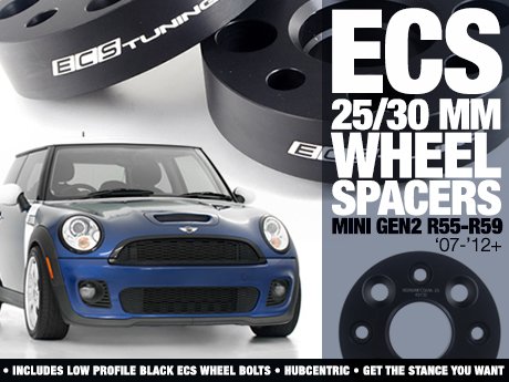 ECS News - MINI GEN2 R55-R59 25/30mm Wheel Spacers