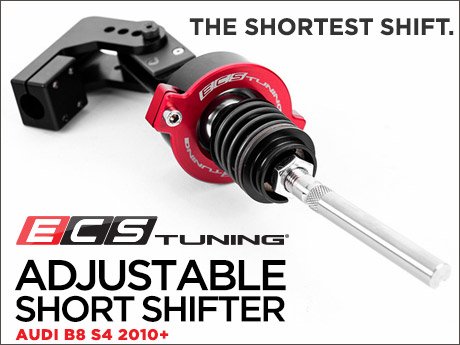 ECS News - Audi B8 S4 ECS Adjustable Short Shifter