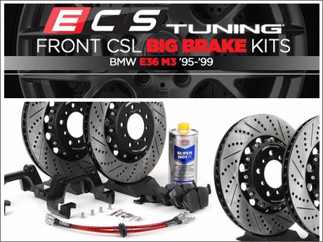 ECS News - BMW E36 M3 CSL Big Brake Kits