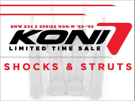 ECS News - BMW E34 5 Series Non-M Koni Shocks & Struts Sale