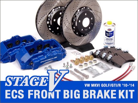 ECS News - VW MKVI Golf/GTI/R ECS Stage V Front Big Brake Kit