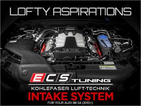 ECS News - Audi B8 S4 ECS Kohlefaser Luft-Technik Intake System