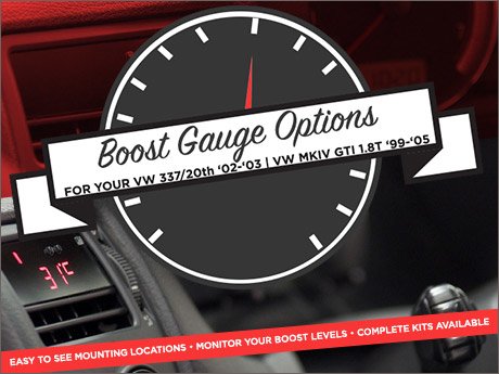 ECS News - VW MKIV Golf 1.8T Boost Gauge Options