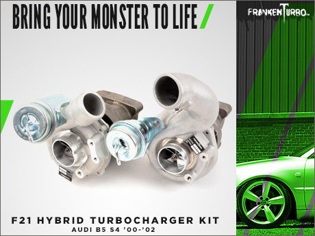 ECS News - Audi B5 S4 2.7T FrankenTurbo F21 Hybrid Turbos