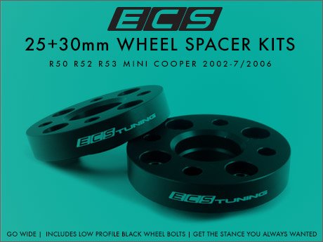 ECS News - MINI R50/R52/R53 25+30mm ECS Wheel Spacers