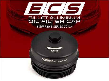 ECS News - BMW F30 3 Series Billet Aluminum Oil Filter Cap