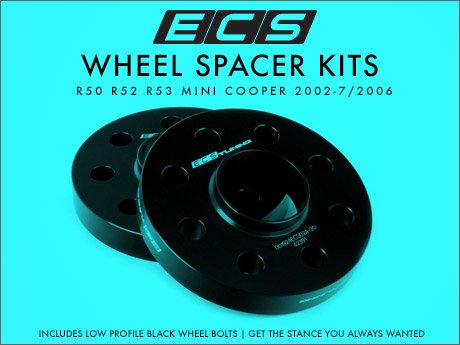 ECS News - R50 R52 R53 MINI Cooper ECS Wheel Spacer Kits