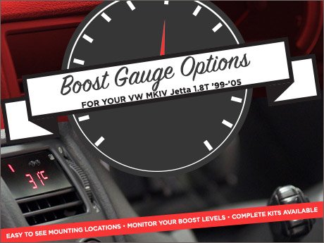 ECS News - VW MKIV Jetta 1.8T Boost Gauge Options