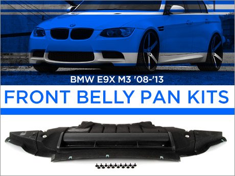 ECS News - BMW E9x M3 Genuine BMW Front Belly Pan Kit