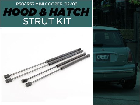ECS News - MINI R50/R53 Hood & Hatch Strut Kit