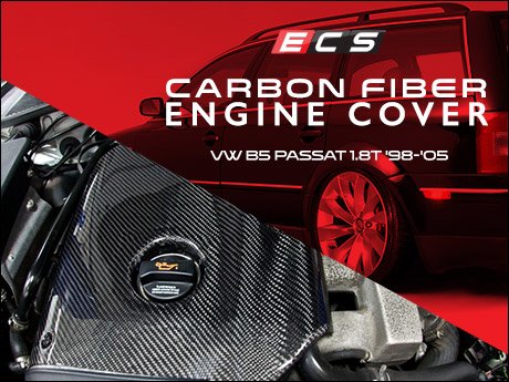 ECS News - VW B5 1.8T Passat Carbon Fiber Engine Cover