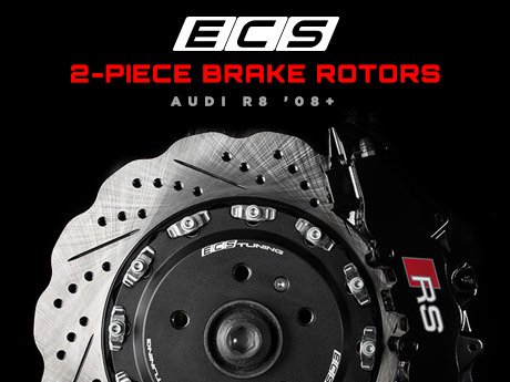 ECS News - Audi R8 ECS 2-Piece Front Brake Rotors