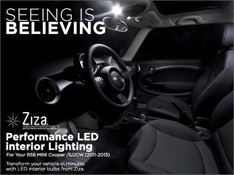ECS News - MINI R56 Ziza LED Interior Lighting Kits