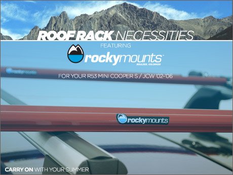 ECS News - MINI R50/R53 RockyMounts Roof Racks
