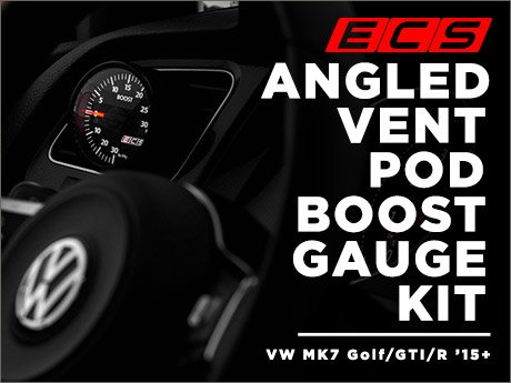 ECS News - VW MK7 Golf/GTI/R ECS Angled Vent Pod Boost Gauge Kit