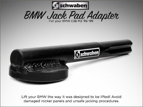 ECS News - BMW E36 M3 Schwaben Jack Pad Adapter