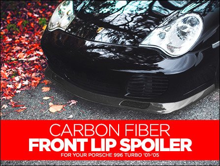 ECS News - Porsche 996 Turbo & Turbo S Carbon Fiber Front Spoiler