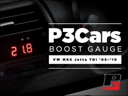 ECS News - VW MK5 Jetta TDI P3Cars Boost Gauge