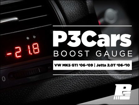 ECS News - VW MK5 GTI/Jetta 2.0T P3Cars Boost Gauge