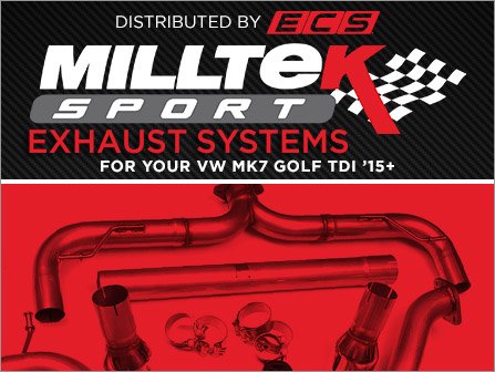 ECS News - Milltek Performance Exhaust Systems | VW MK7 Golf TDI