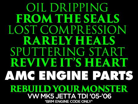 ECS News - VW MK5 Jetta TDI AMC Engine Parts