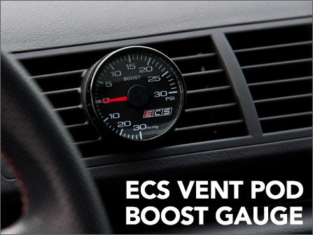 ECS News - Audi B6 A4 1.8T ECS Tuning Vent Pod Boost Gauge Kit