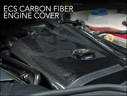 ECS News - ECS Carbon Fiber Engine Cover | Audi B5 A4 1.8T