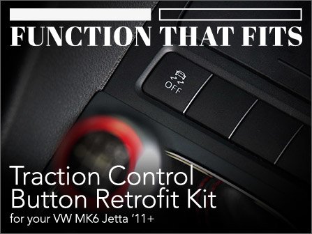 ECS News - Traction Control Button Retrofit Kit | VW MK6 Jetta