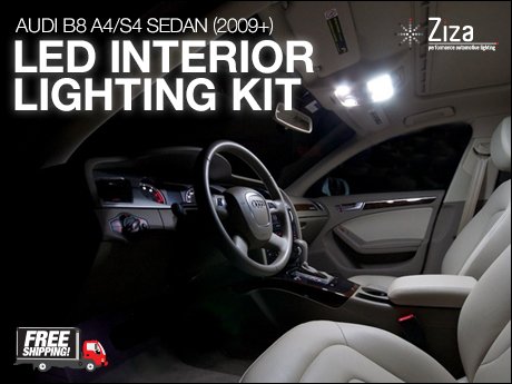 ECS News - Audi B8 A4 Sedan LED Interior Lighting