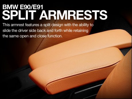 ECS News - BMW E90/E91 Split Armrests