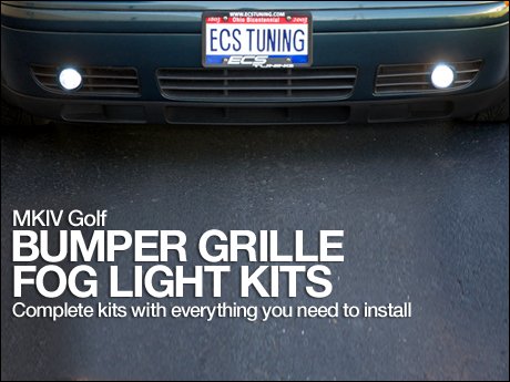 ECS News - MKIV Golf Bumper Grille Fog Light Kits
